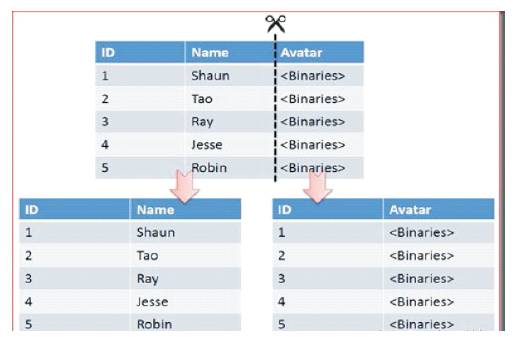Figure 1: Process of Vertical Partition