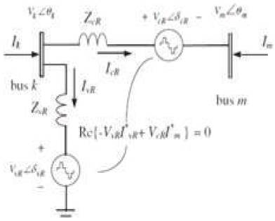 Figure 2. Two Voltage source model of UPFC
