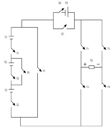 Figure 1. Proposed Symmetrical 7- Level Inverter