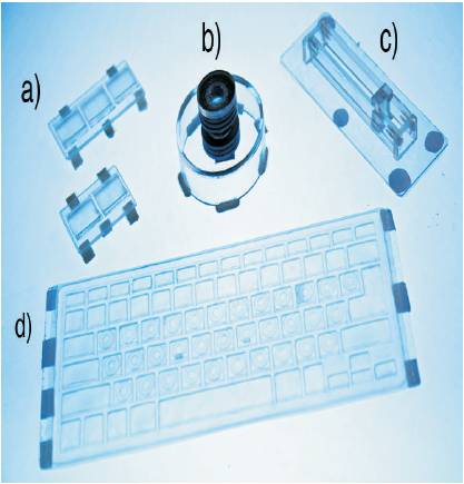 Figure 3. SLAP Widgets. a) Keypads. b) Knob. c) Slider. d) Keyboard ...